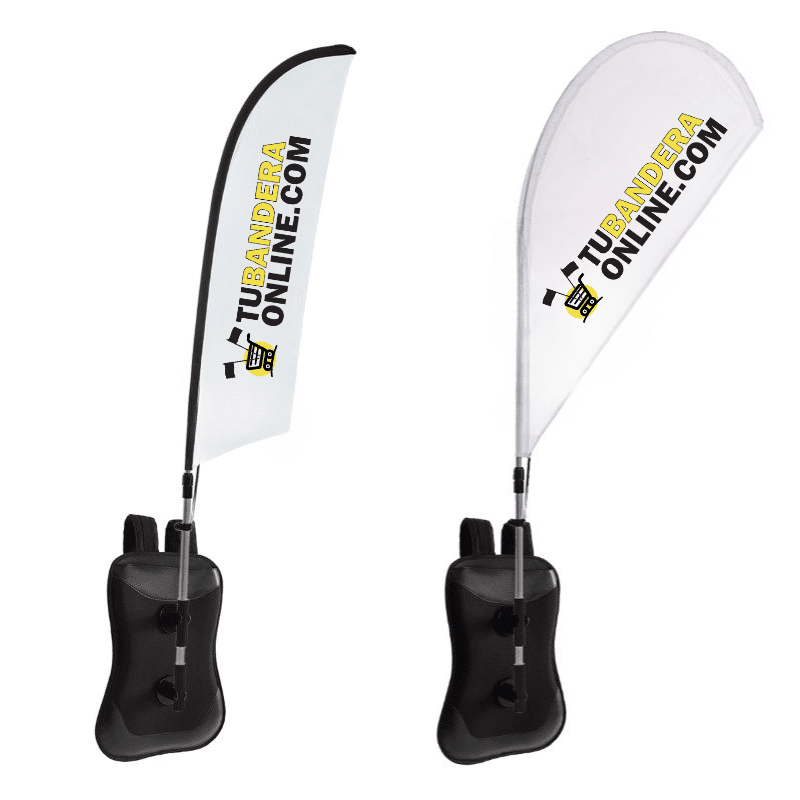 Mochila con banderola tipo Fly Banner